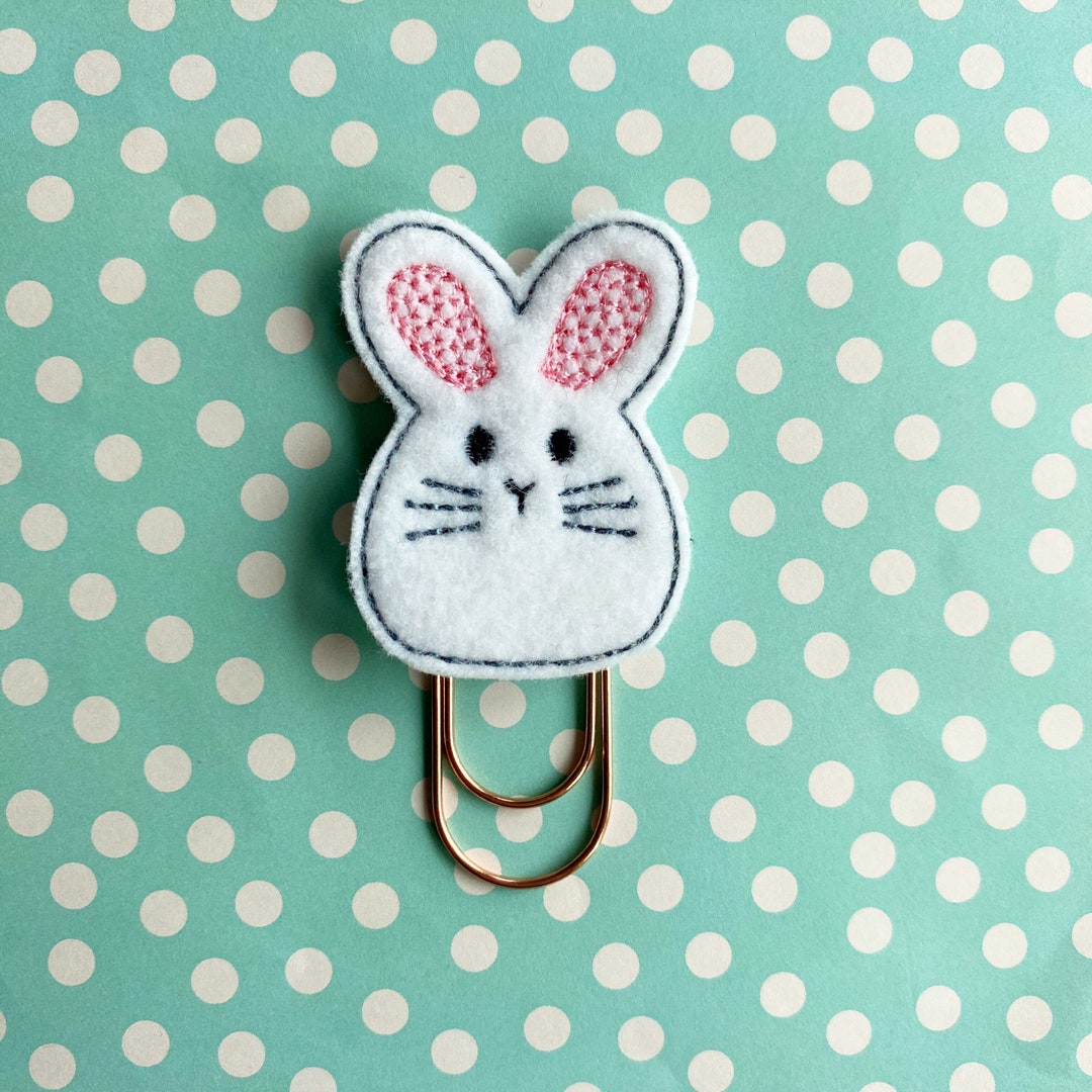 Planner Clip Puff Bunny Clip Puff Bunny Bunny Spring Clip - Etsy