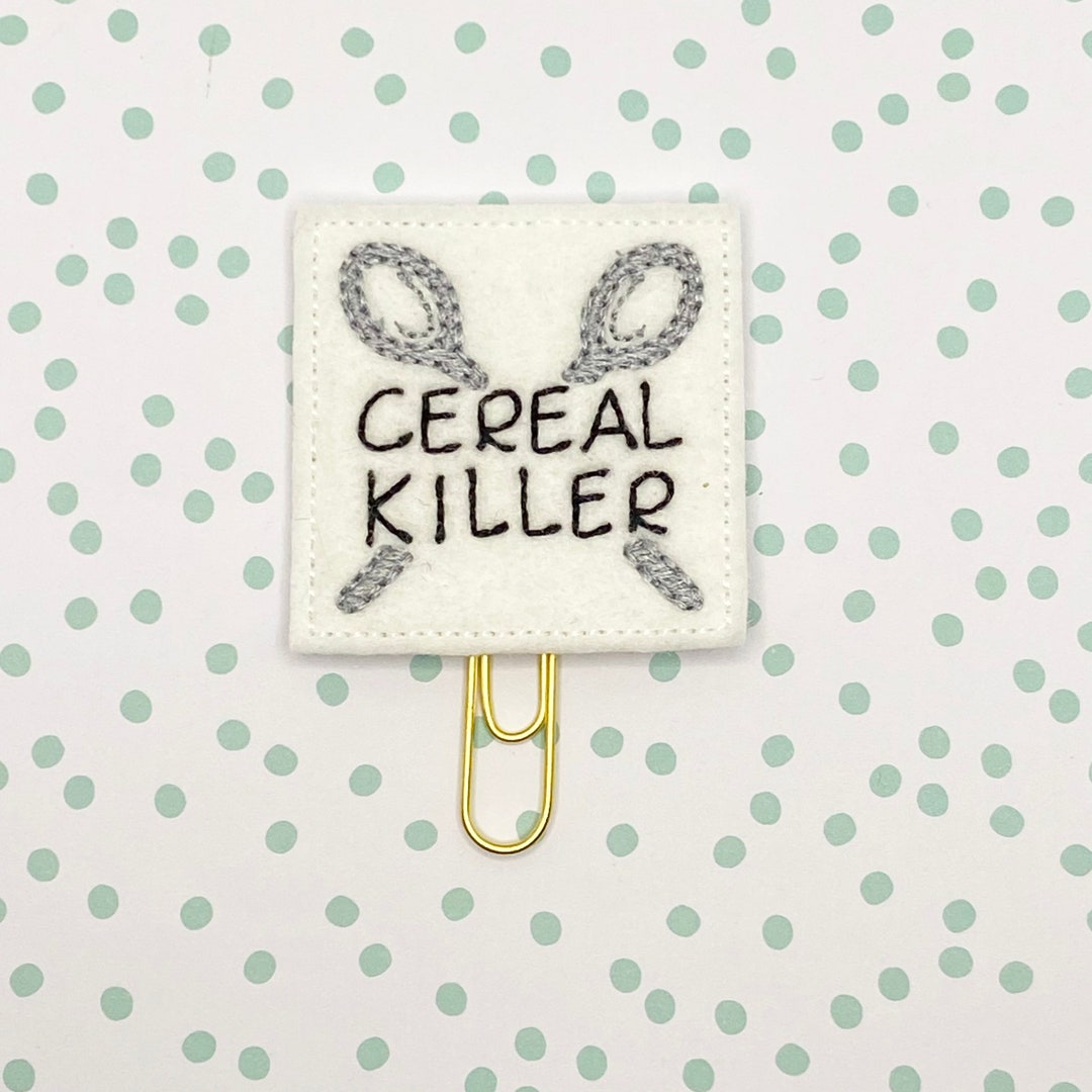 Planner Clip Cereal Killer Cereal Notebook Accessory - Etsy