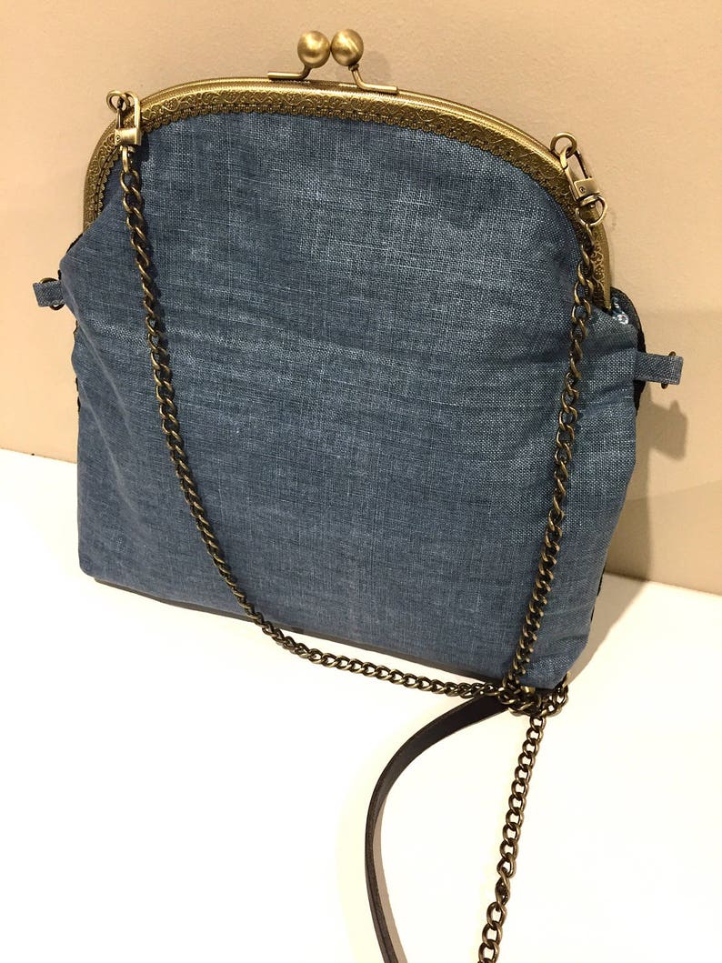 One Bag 4 Styles Denim Black Lace Shoulder Bag (customizable) - Etsy ...