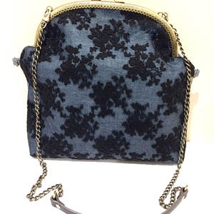 One Bag 4 Styles Denim Black Lace Shoulder Bag (customizable) - Etsy ...