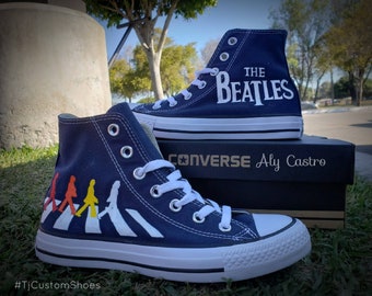 Beatles Converse - Etsy