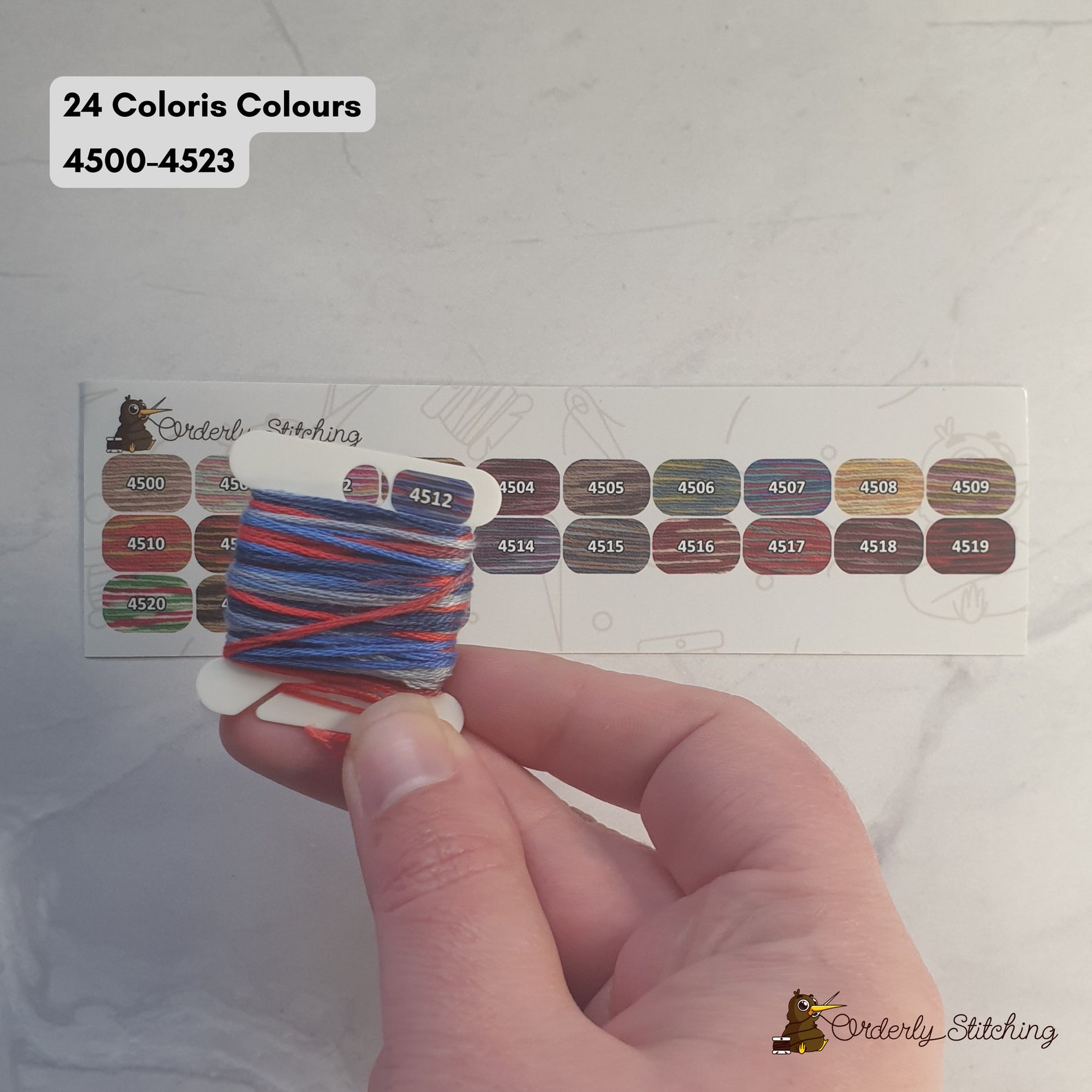 Color Bobbin Stickers or Labels for Cross Stitch Embroidery - Etsy