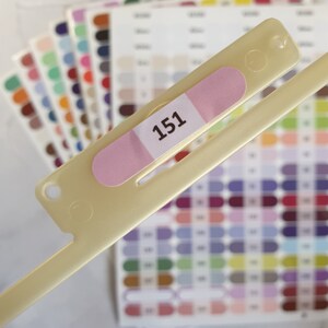 Color Wide Bobbin Stickers or Labels for Cross Stitch, Embroidery, or ...