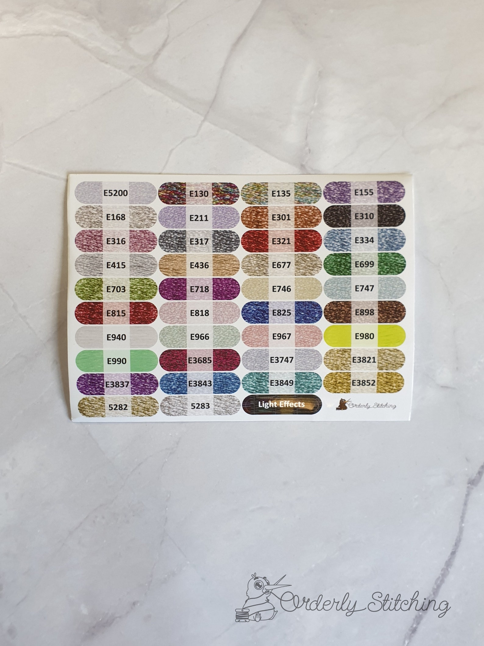 Color Wide Bobbin Stickers or Labels for Cross Stitch - Etsy