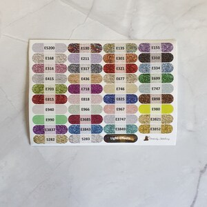 Color Wide Bobbin Stickers or Labels for Cross Stitch, Embroidery, or ...