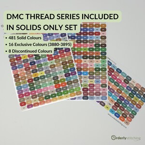 Color Bobbin Stickers or Labels for Cross Stitch, Embroidery, or ...