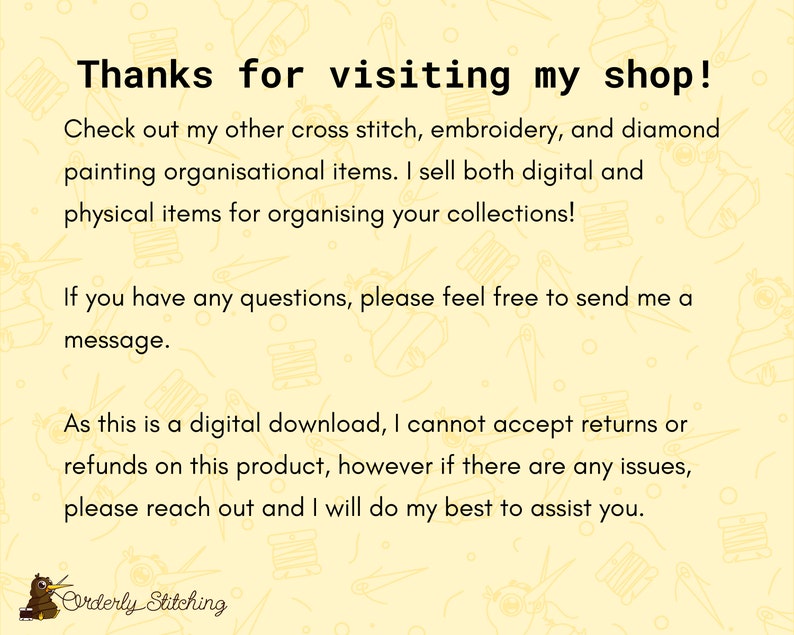 PDF Printable Coloured Thread Drop Stickers or Labels for | Etsy