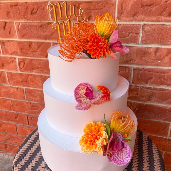 Orchid Cake Topper - Etsy