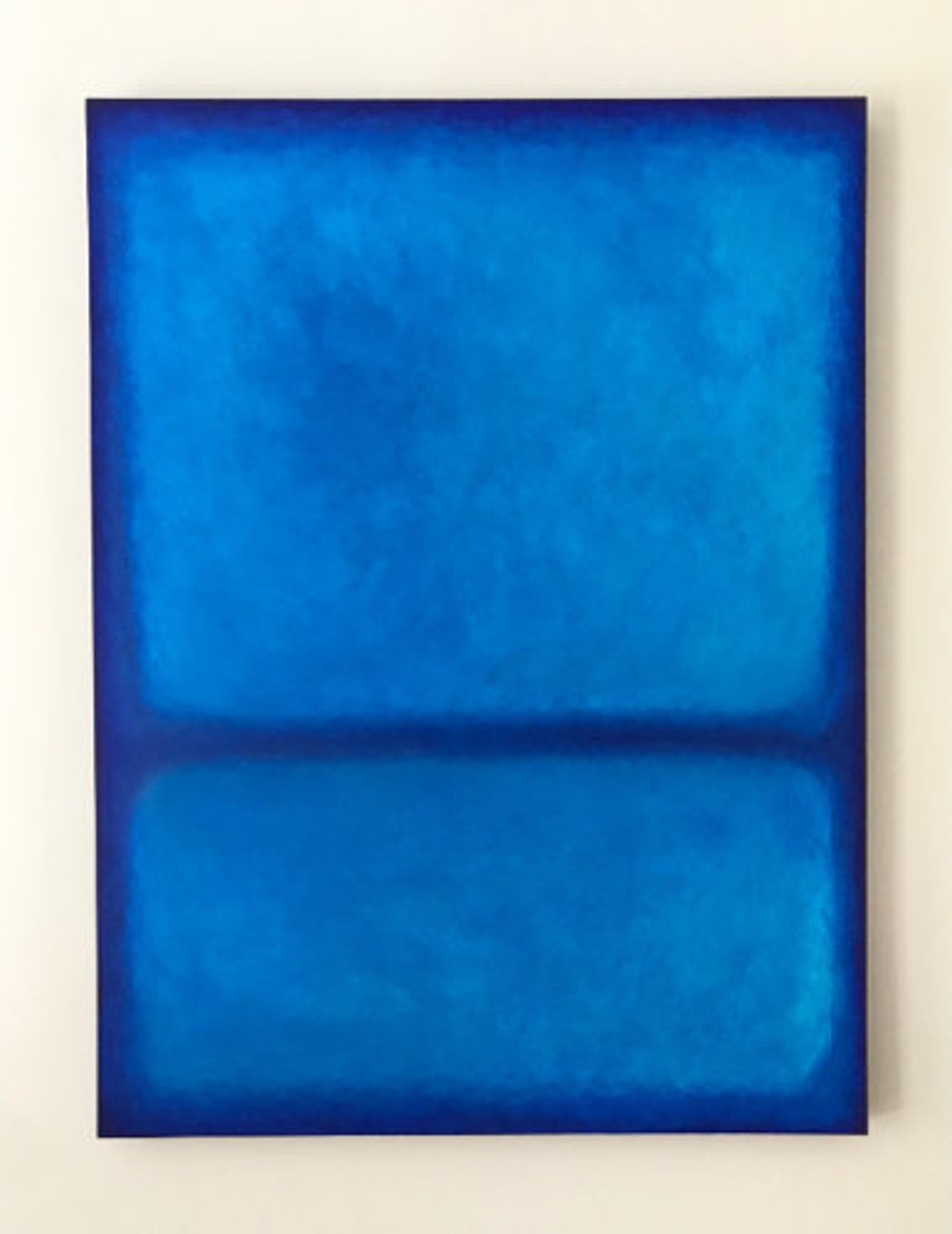 Hand Painted Blue on Blue Rothko Inspired Abstract Color Field Painting ...