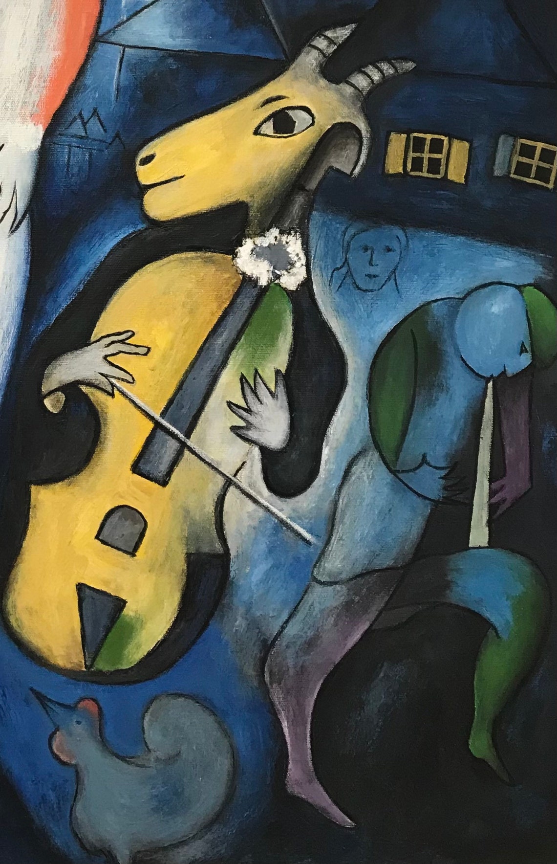 Hand Painted the Bride La Mariee Painting Reproduction on | Etsy