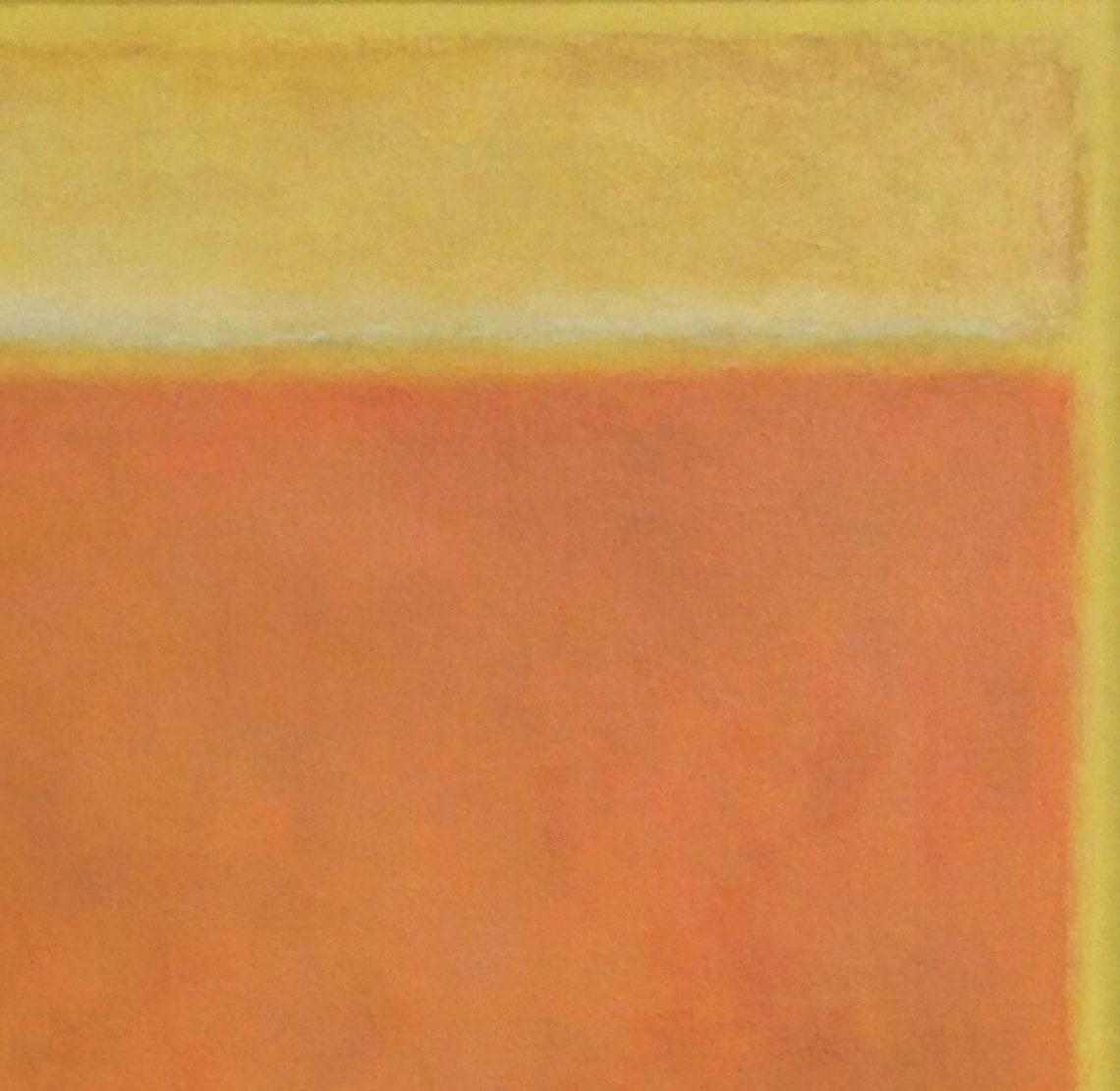 Hand Painted Saffron Abstract Color Field Painting on Canvas - Etsy