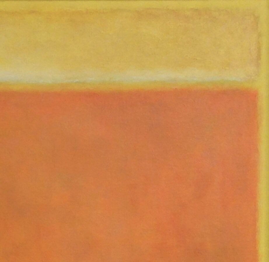 Hand Painted Saffron Abstract Color Field Painting on Canvas - Etsy