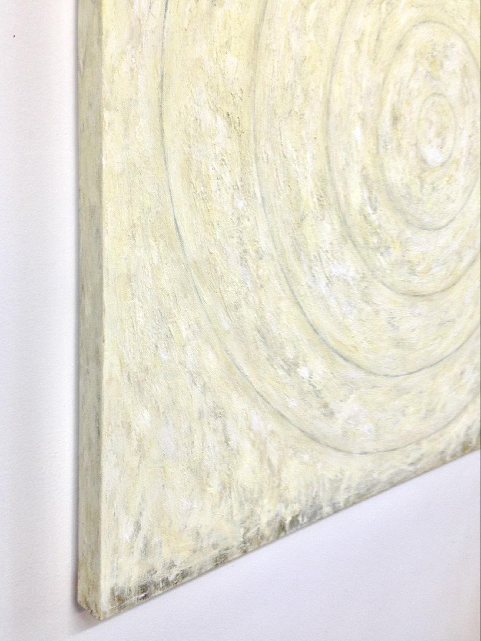 Hand Painted White Target Painting on Stretched Canvas - Etsy