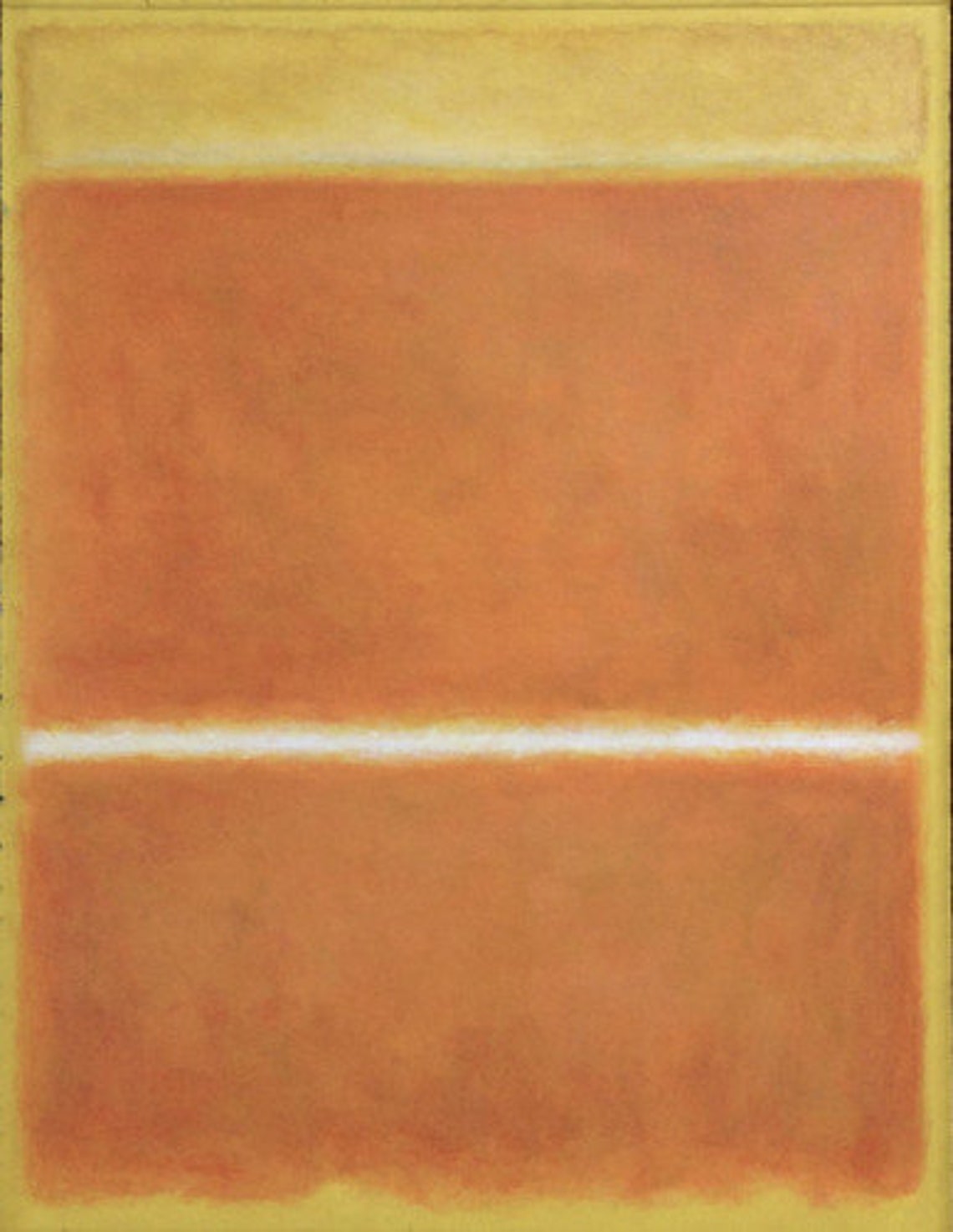 Hand Painted Saffron Abstract Color Field Painting on Canvas - Etsy