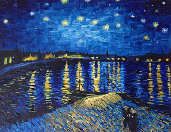 Starry Night Over The Rhone Vincent Van Gogh