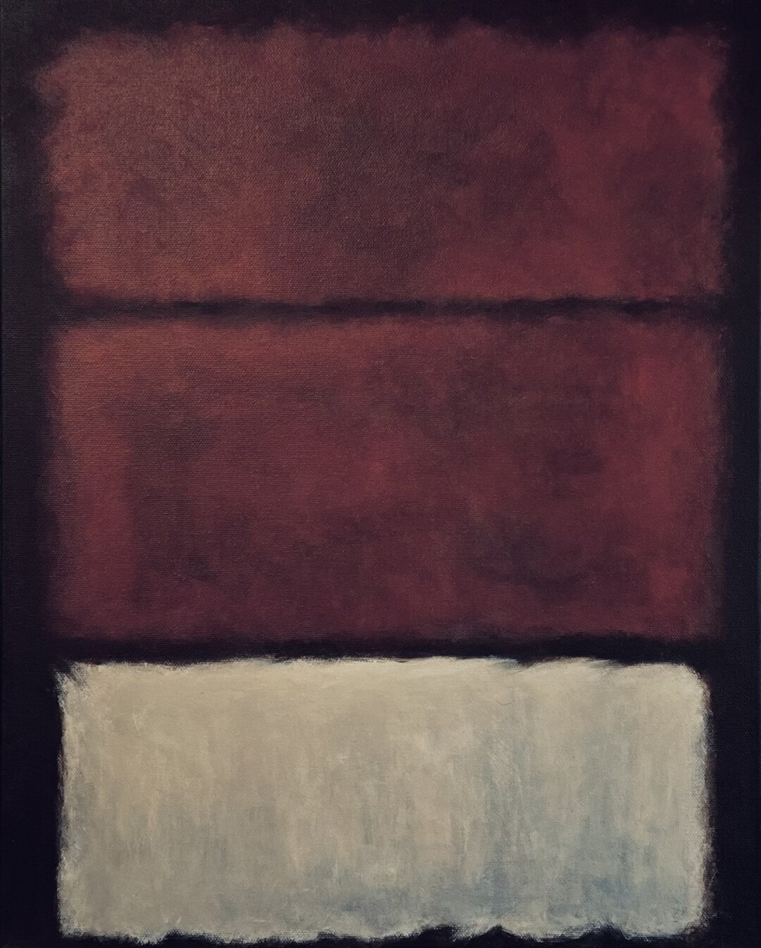 Hand Painted Two Reds Abstract Color Field Painting on Canvas - Etsy