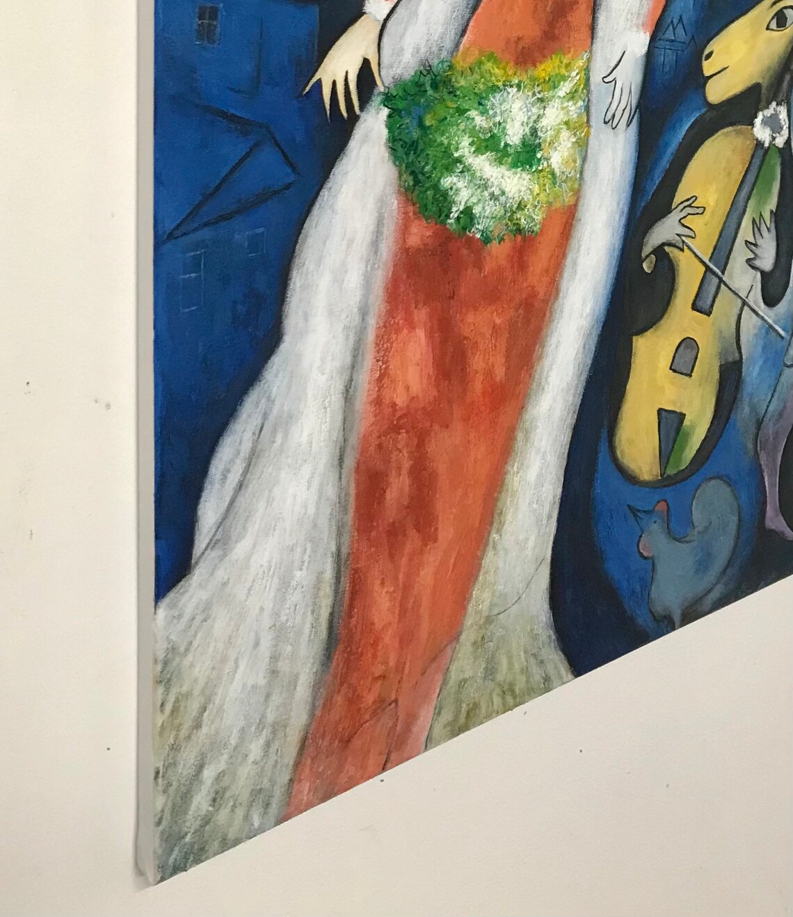 Hand Painted the Bride La Mariee Painting Reproduction on Canvas - Etsy