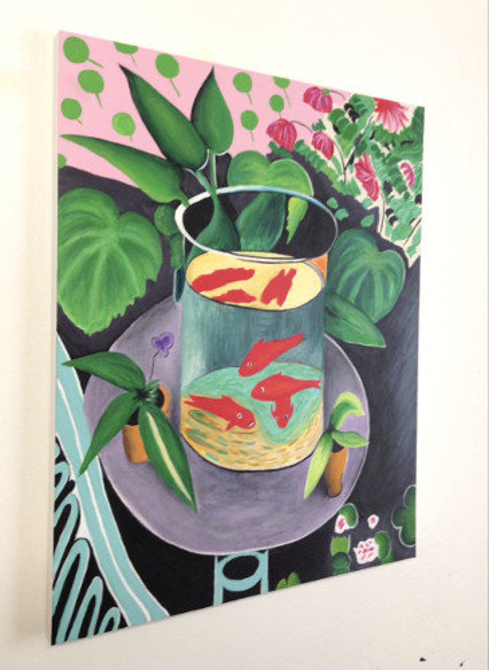 Hand Painted Henri Matisse Goldfish Painting Reproduction on Canvas - Etsy