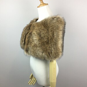 Brown Faux Fur Bridal Wrap, Wedding Fur Shrug, Brown Fur Wrap, Bridal ...