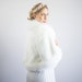Ivory Faux Fur Coat, Ivory Fur Jacket, Bridal Fur Coat, Faux ...