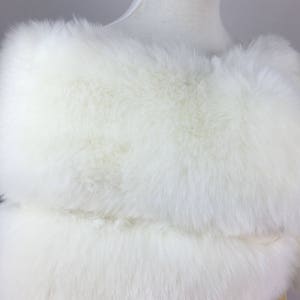Light Ivory Faux Fur Bridal Wrap, Wedding Fur Shrug, Ivory White Fur ...