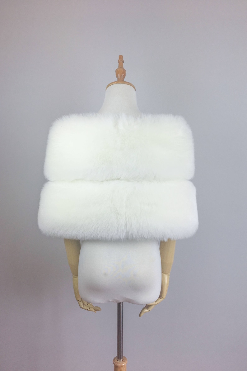 Ivory Faux Fur Bridal Wrap Wedding Fur Shawl Ivory Fur Wrap - Etsy