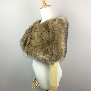 Brown Faux Fur Bridal Wrap, Wedding Fur Shrug, Brown Fur Wrap, Bridal ...