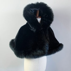 Light Ivory Flower Girl Faux Fur Cape, Children Fur Coat, Children Fur ...