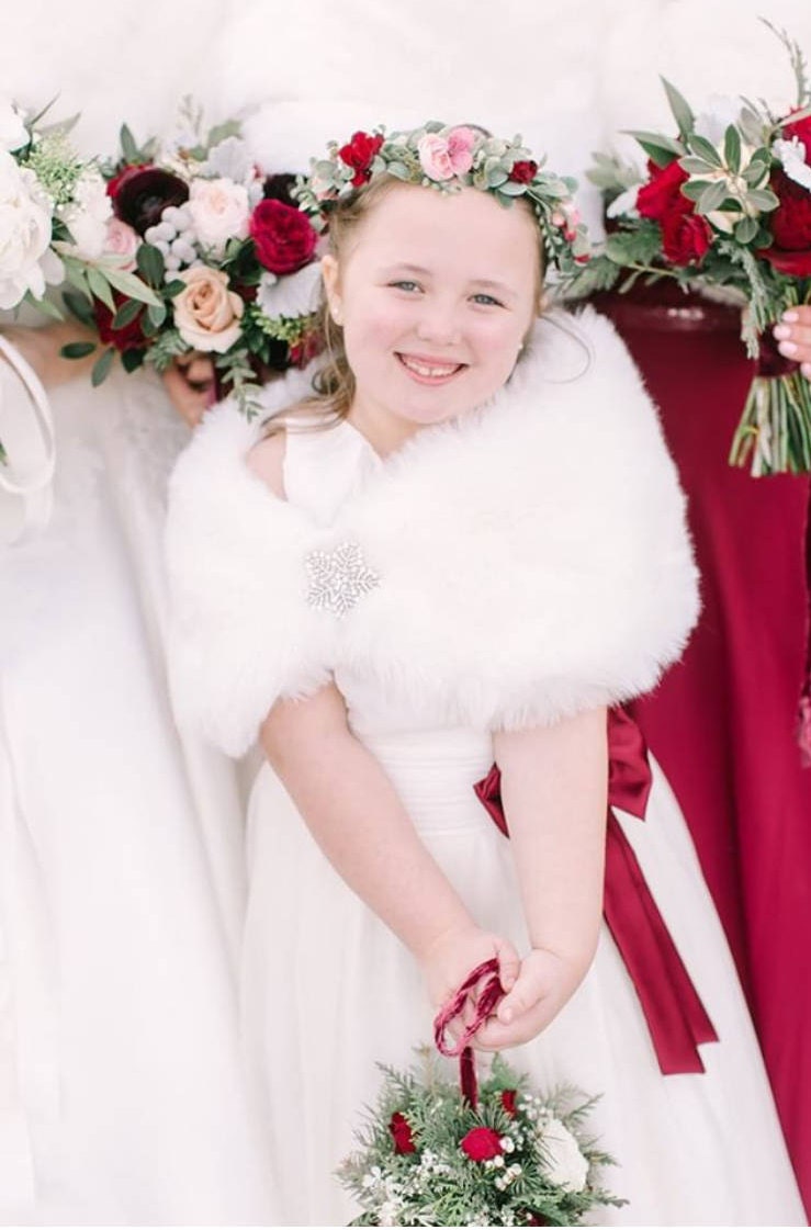 Light Ivory Flower Girl Faux Fur Wrap, Shawl (kid Wht01) - Etsy