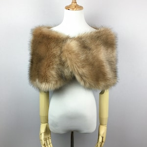 Brown Faux Fur Bridal Wrap, Wedding Fur Shrug, Brown Fur Wrap, Bridal ...