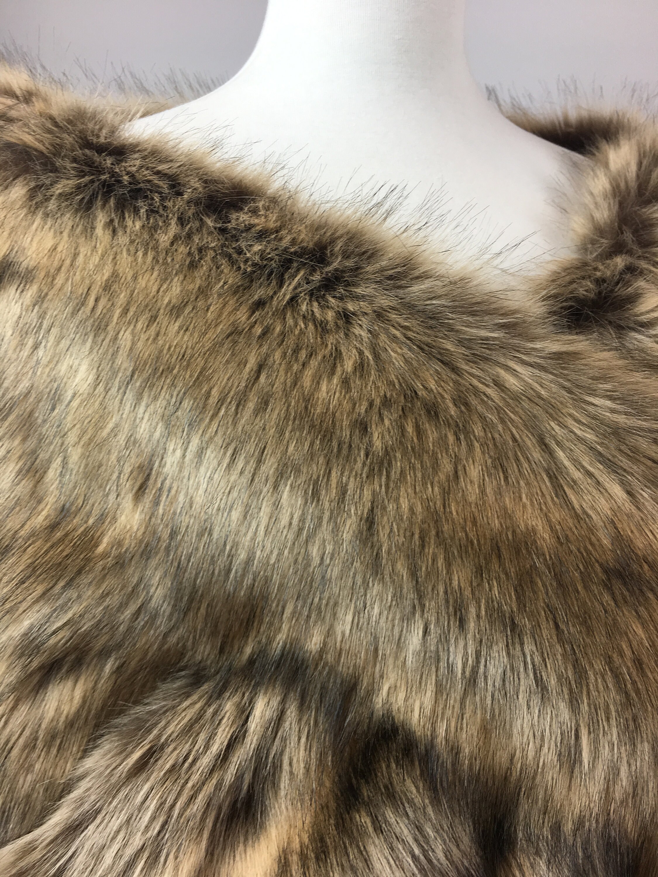 Brown faux fur bridal wrap Wedding Fur shrug Brown Fur Wrap | Etsy