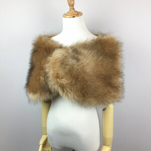 Honey Brown Faux Fur Bridal Wrap, Wedding Fur Shrug, Brown Fur Wrap ...