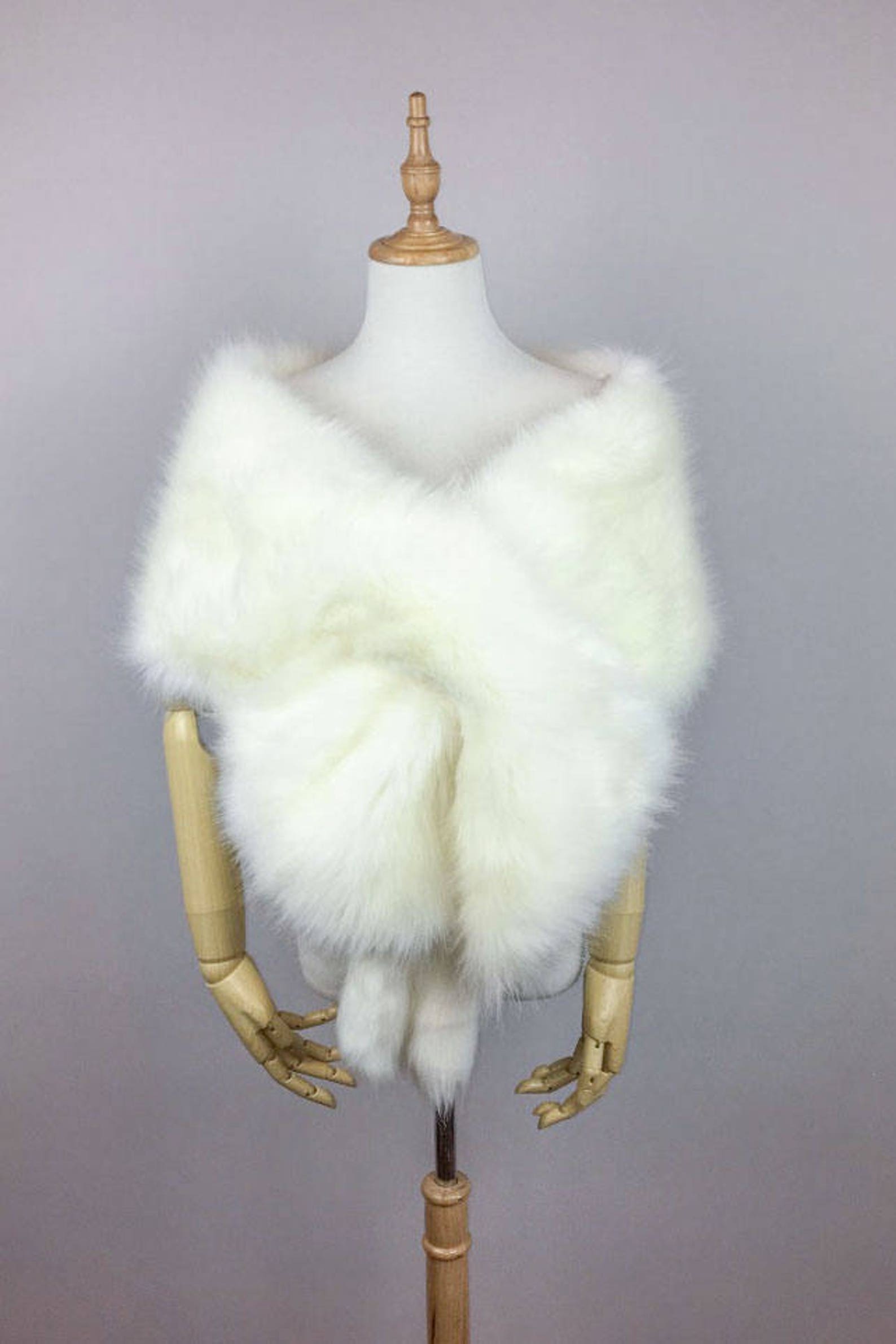 Ivory Faux Fur Bridal Wrap, Wedding Fur Shrug, Ivory Fur Wrap, Bridal ...
