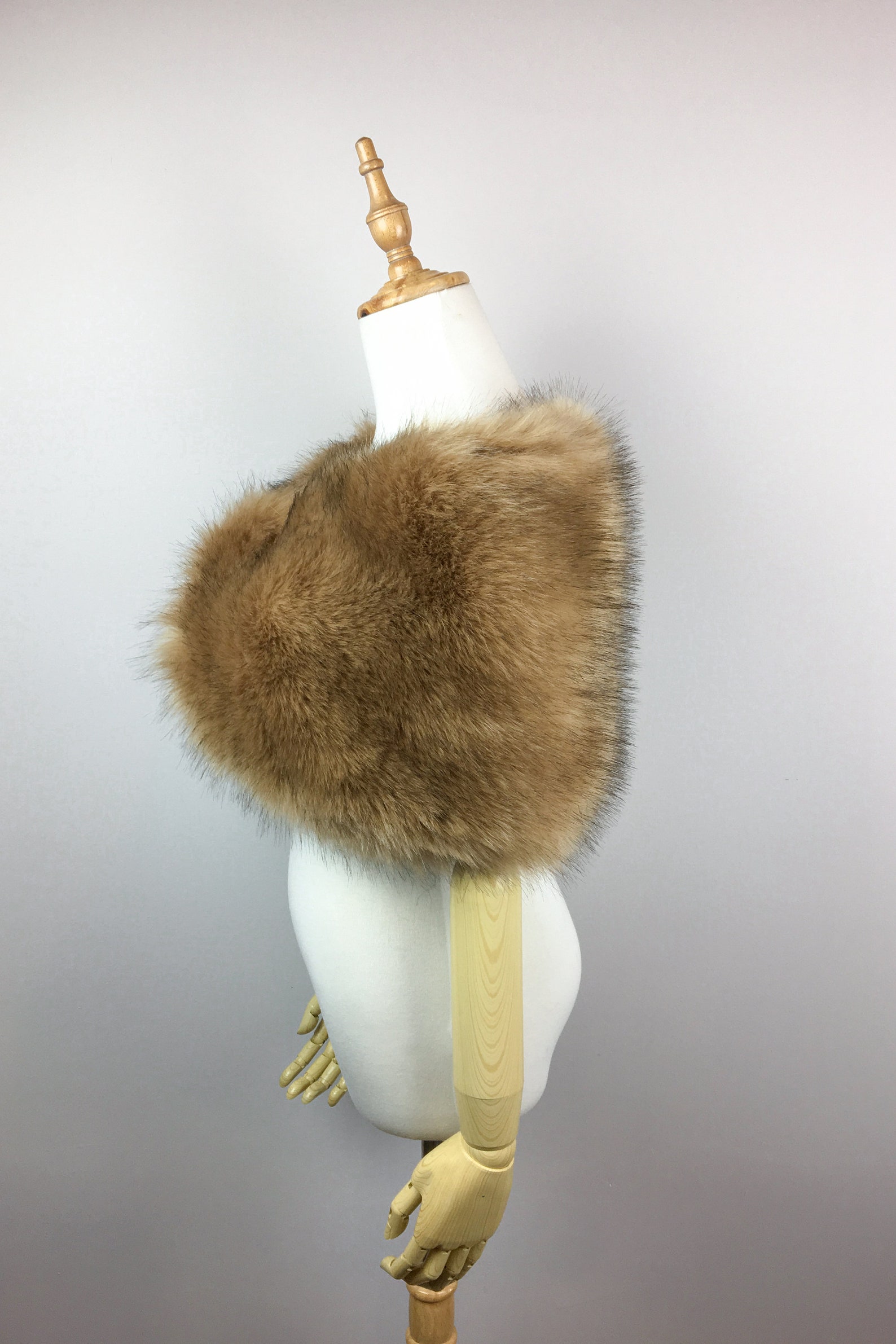 Honey Brown Faux Fur Bridal Wrap, Wedding Fur Shrug, Brown Fur Wrap ...