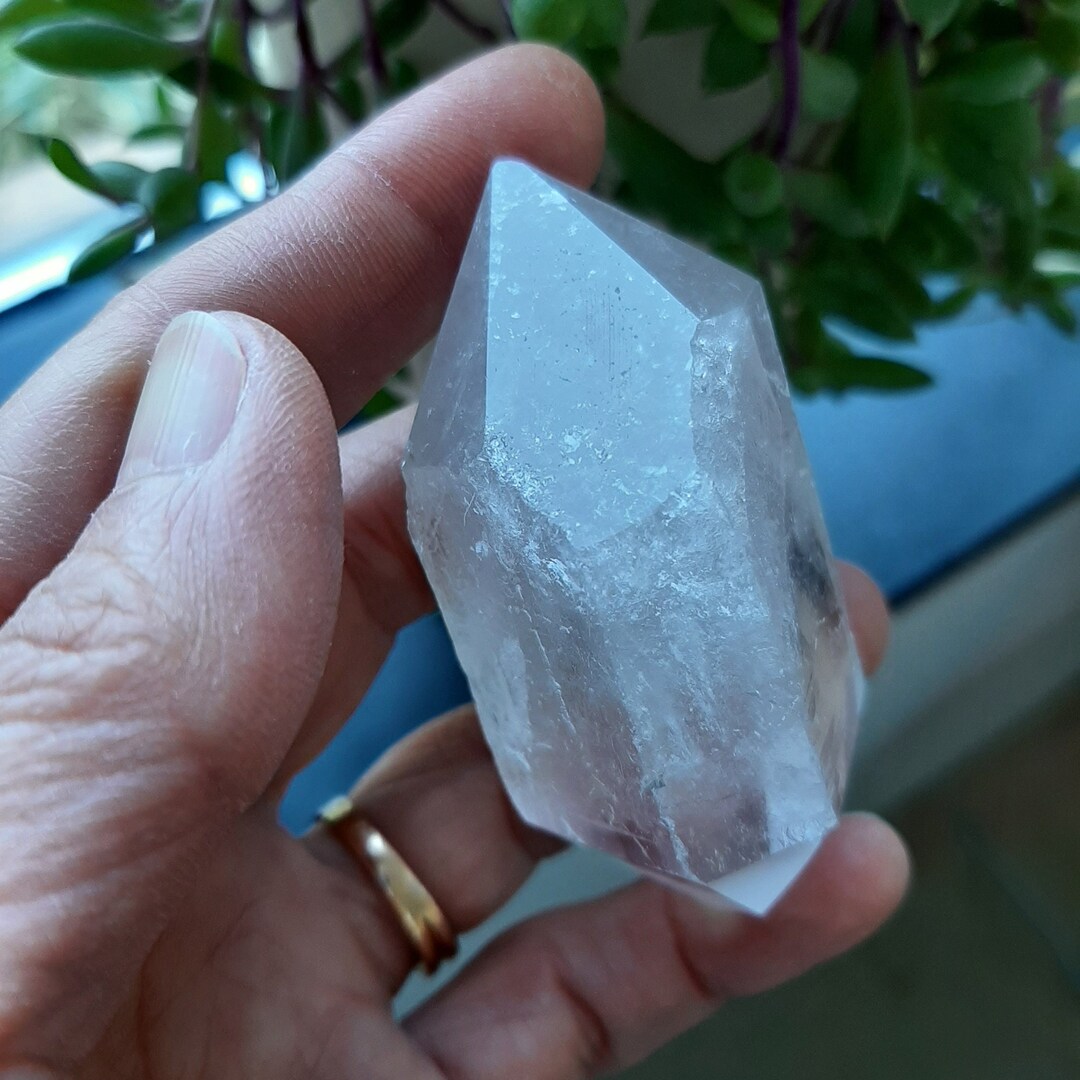 Isis Double Terminated Quartz Crystal With Imprint From Minas - Etsy