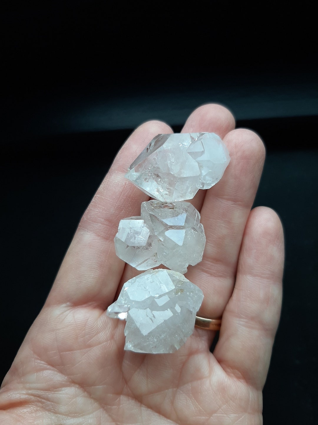 Petite Double Terminated Elestial Fenster Quartz Clusters From Imilchil ...