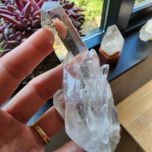 Starbrary Quartz Crystal Cluster With Fine Lemurian Striations, Key ...