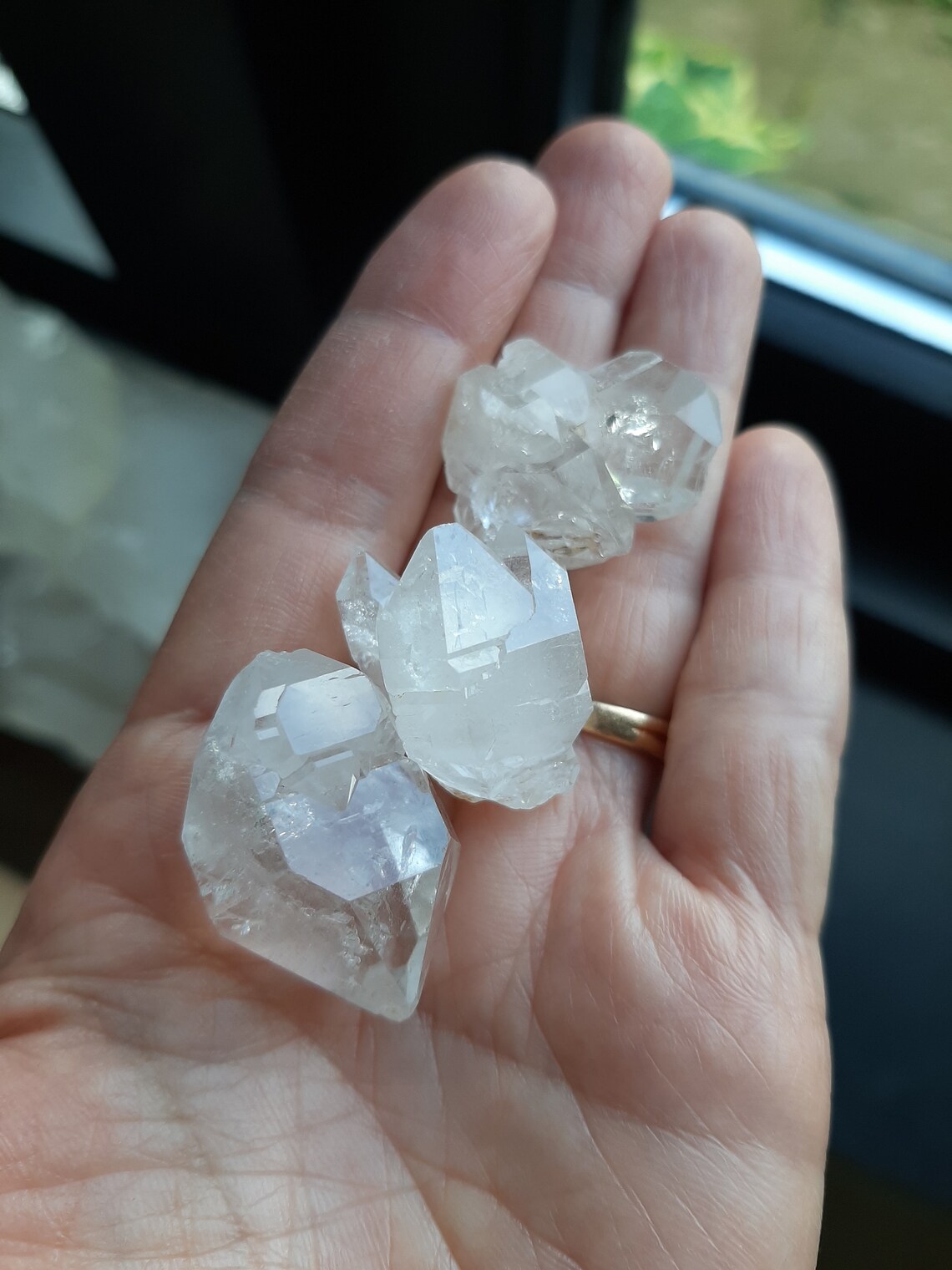 Petite Double Terminated Elestial Fenster Quartz Clusters From - Etsy