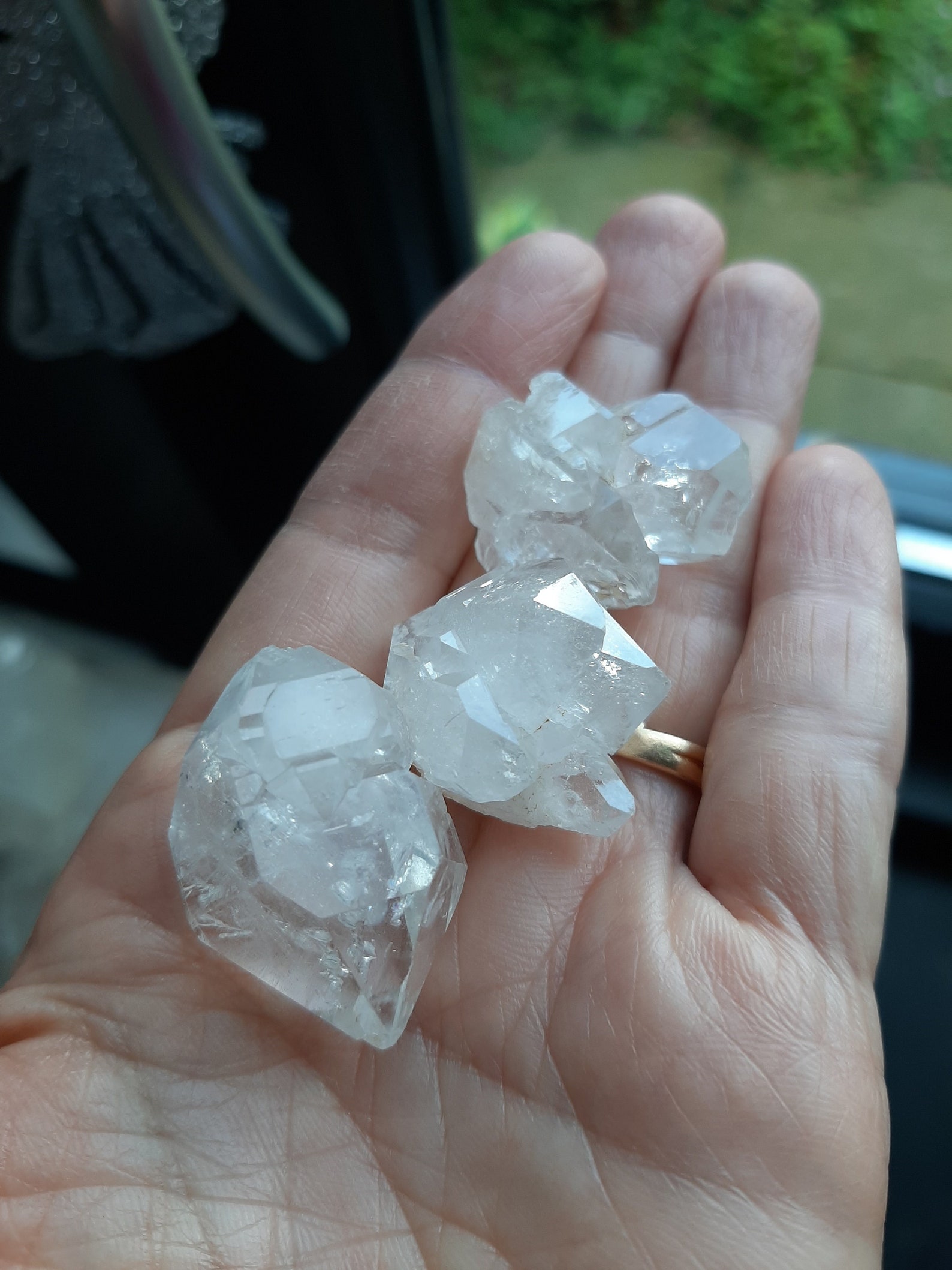 Petite Double Terminated Elestial Fenster Quartz Clusters From - Etsy