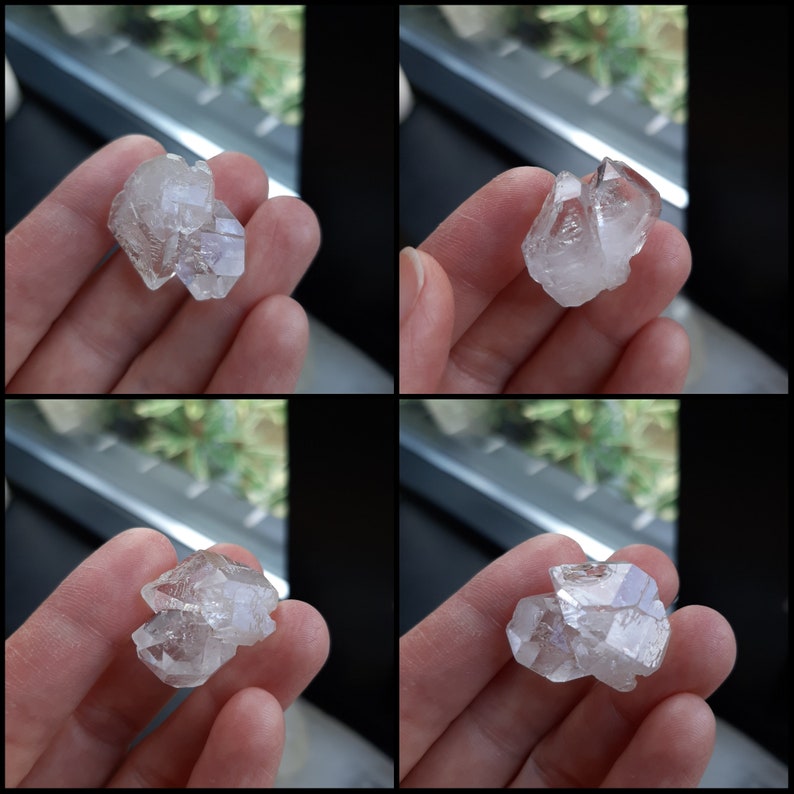 Petite Double Terminated Elestial Fenster Quartz Clusters From - Etsy