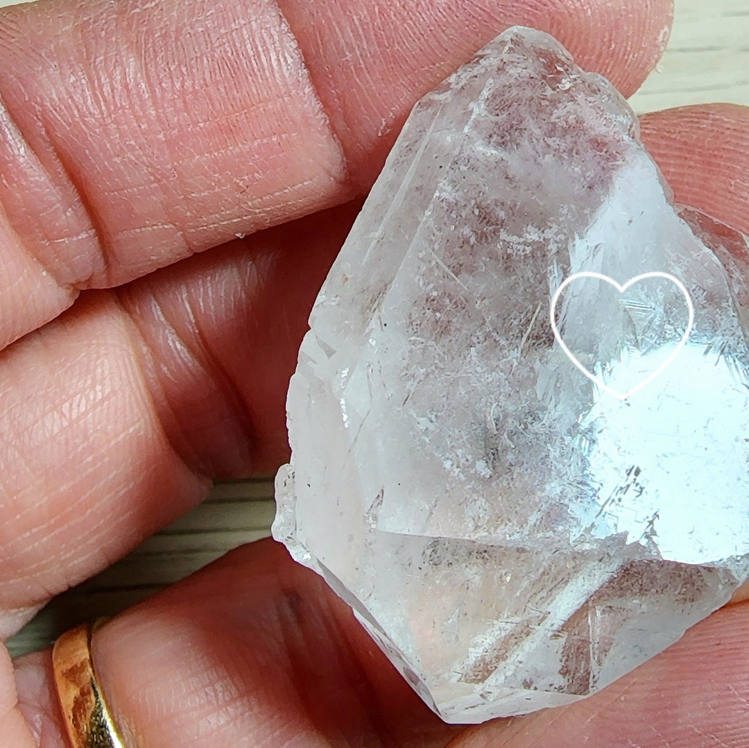 Double Terminated Record Keeper Dolphin Crystal With Facet Lemurian ...