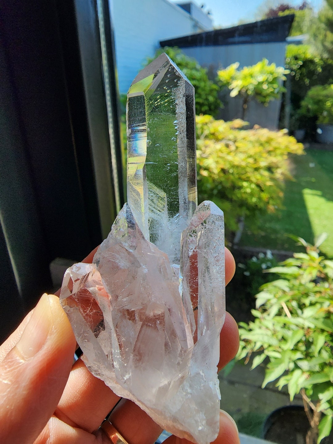 Starbrary Quartz Crystal Cluster With Fine Lemurian Striations, Key ...