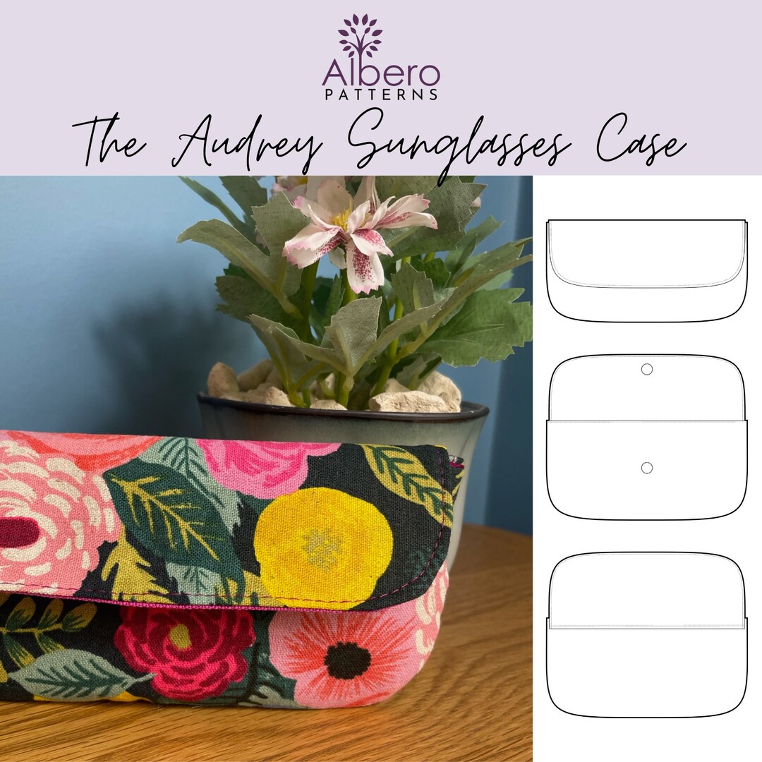 Audrey Sunglasses Case Sewing Pattern: Beginner DIY Project (PDF ...