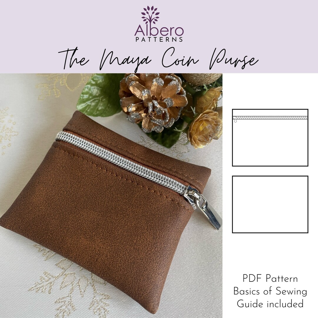 Maya Coin Purse PDF Sewing Pattern // Make Your Own Easy Coin Pouch ...