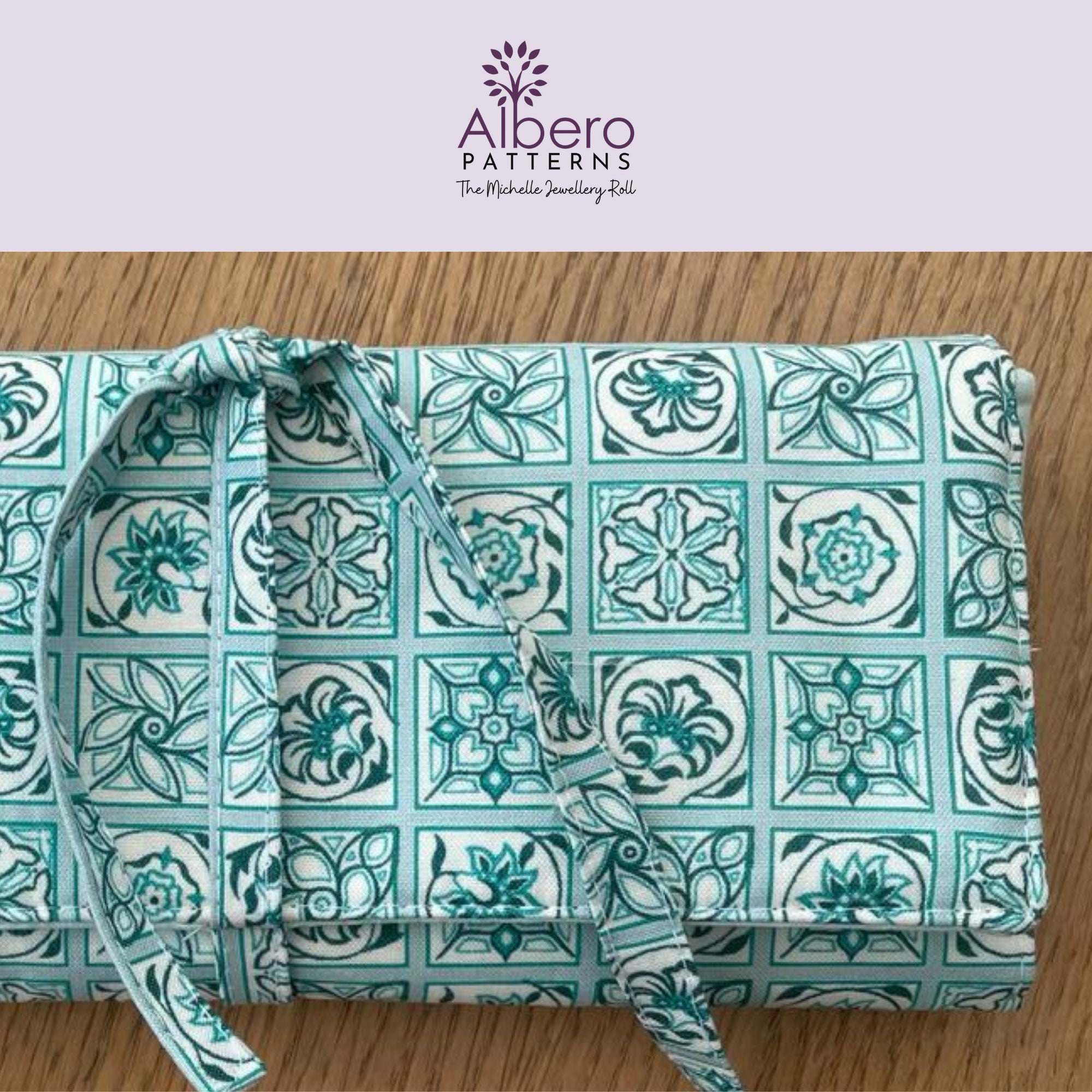 Michelle Jewellery Roll PDF Pattern // Jewellery Bag Sewing Pattern ...