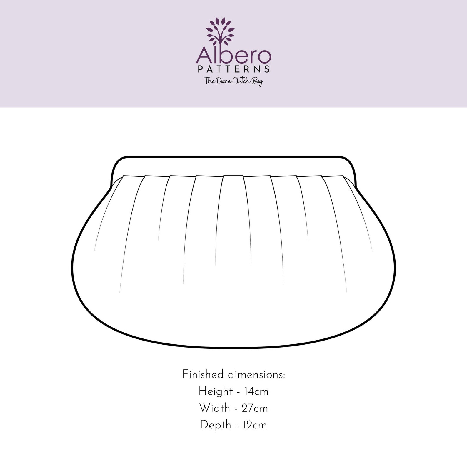 Diana Clutch Bag Sewing Pattern // NYE Bag Pattern, Evening Bag Pattern ...