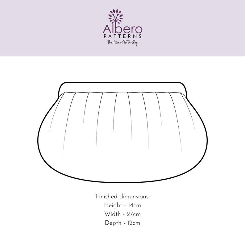 Diana Clutch Bag Sewing Pattern // NYE Bag Pattern, Evening Bag Pattern ...