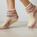 Knit Slippers, Teacher Gift, Wool Socks, Handknit Slippers, Natural ...