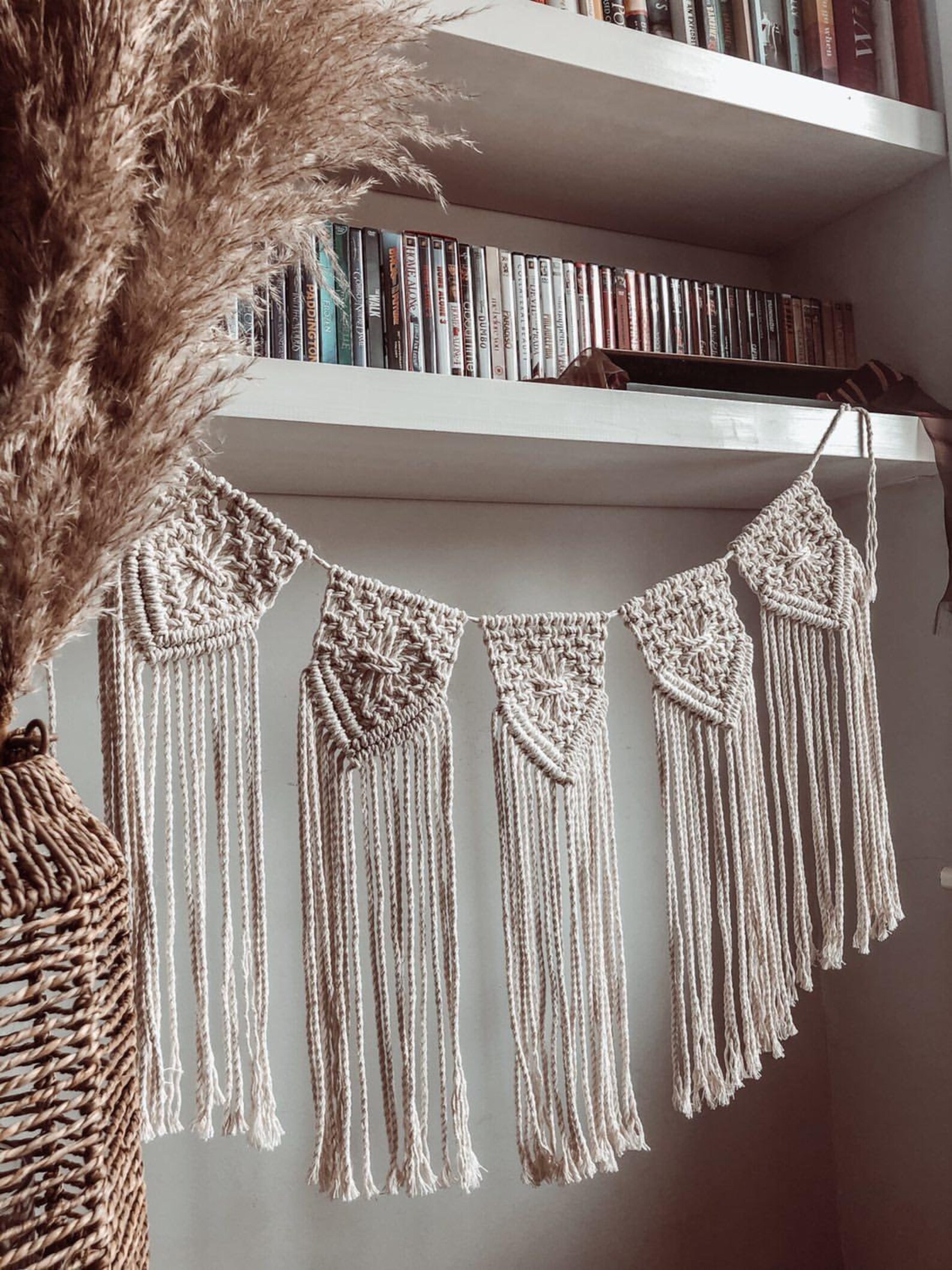 Macrame Wedding Bunting: Boho Decor, Handmade Wall Hanging - Etsy