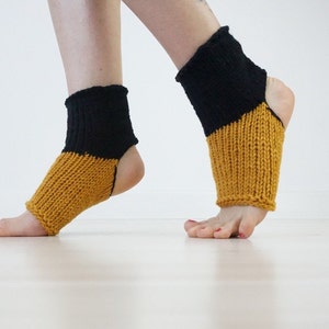 Flip Flop Socks, Toeless Yoga Socks, Knit Socks, Color Block Socks ...